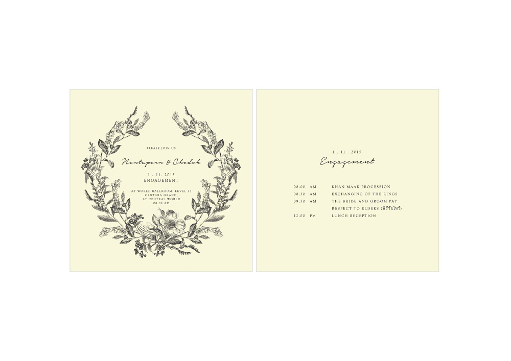 Wedding Invitation Card - Nichada