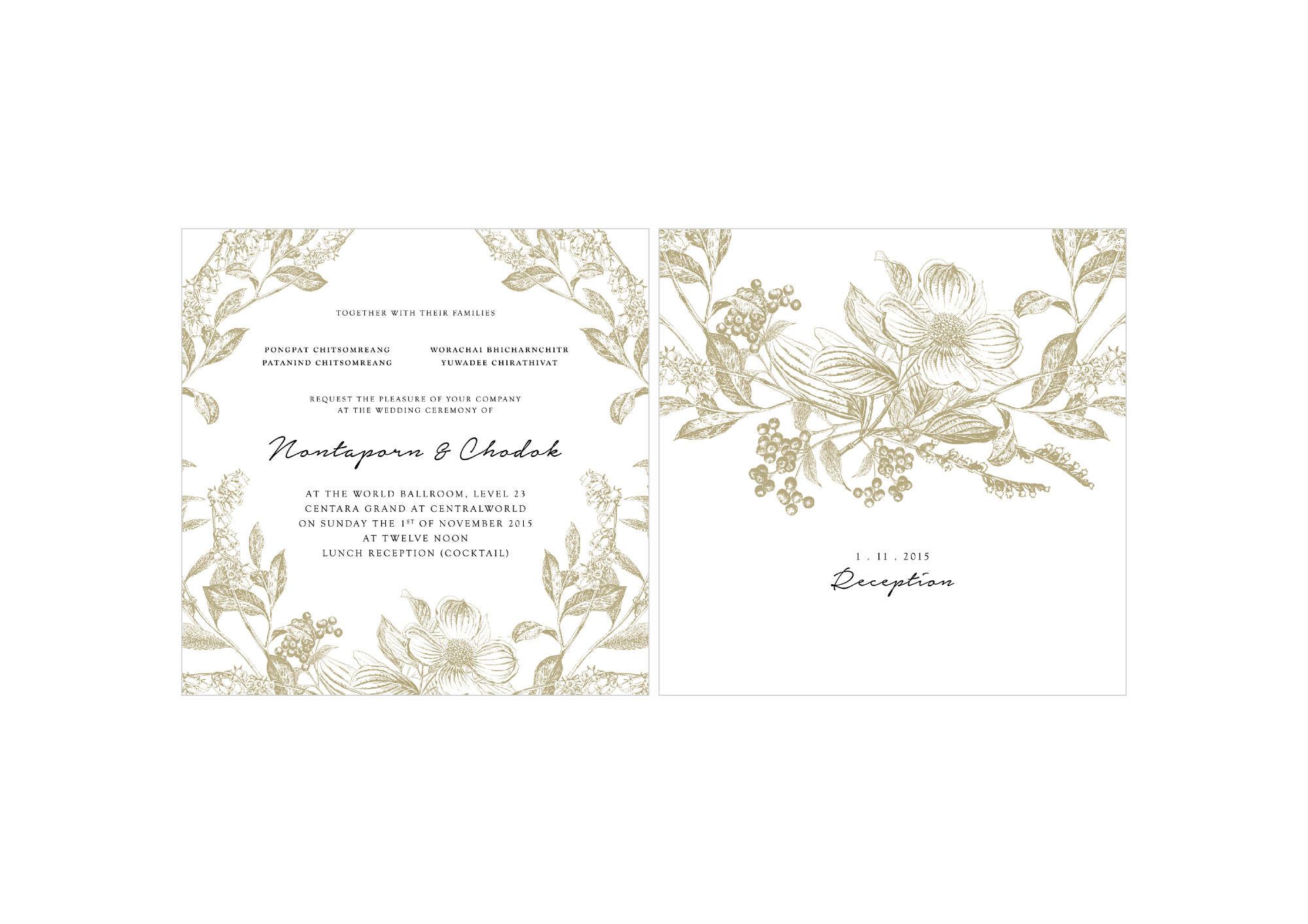 Wedding Invitation Card - Nichada