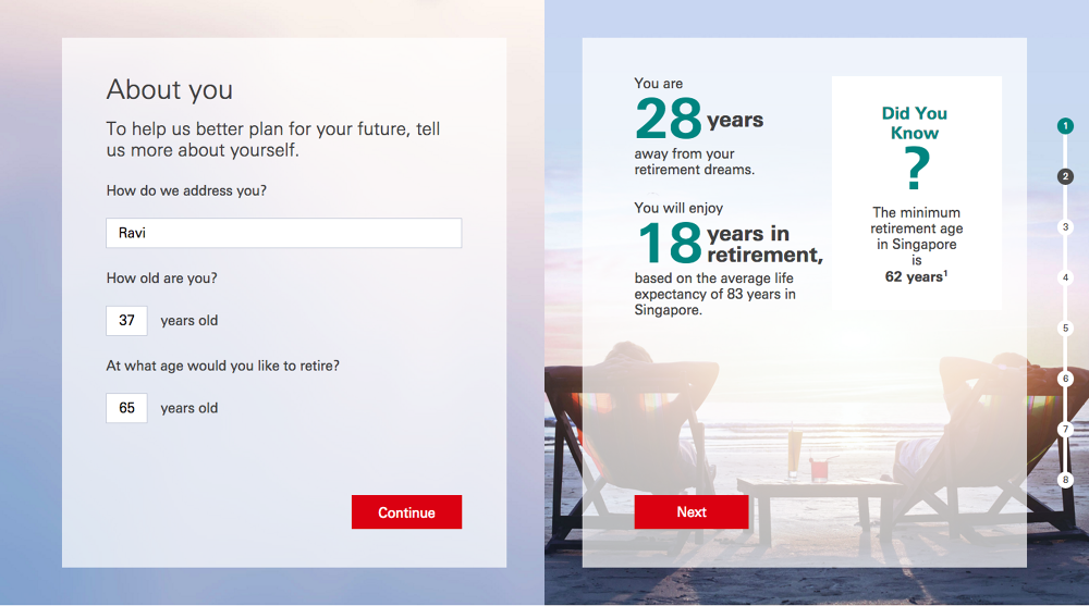 HSBC Retirement Profiler - Ravi Mirchandani Portfolio