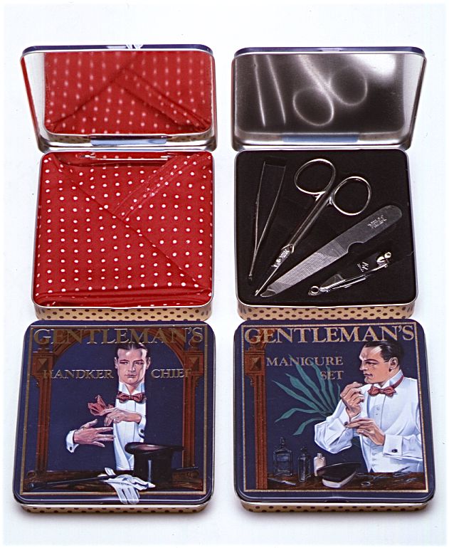 Manicure sets for Boots - ian-logan-design-tins