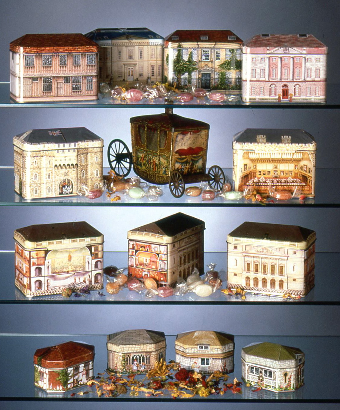 Different sides of the tin houses - ian-logan-design-tins