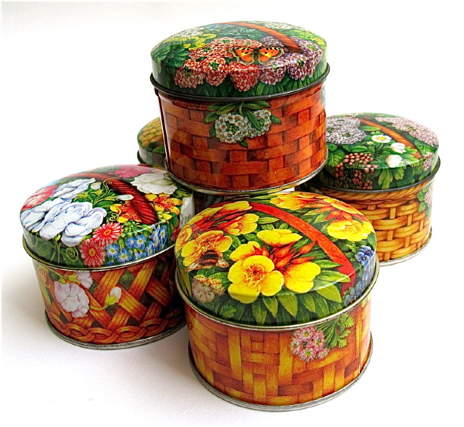 Garden Flower Range 1986 - ian-logan-design-tins