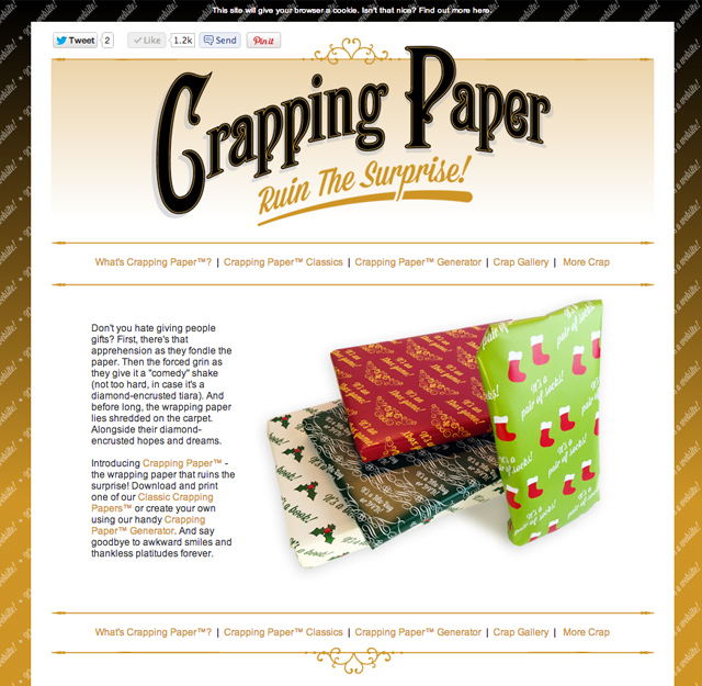 Crapping Paper™ - Rob Bootle Graphic Design