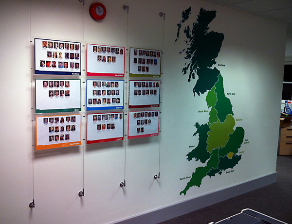 Office Wall Display for UCCF - Steven Feven Graphic Design
