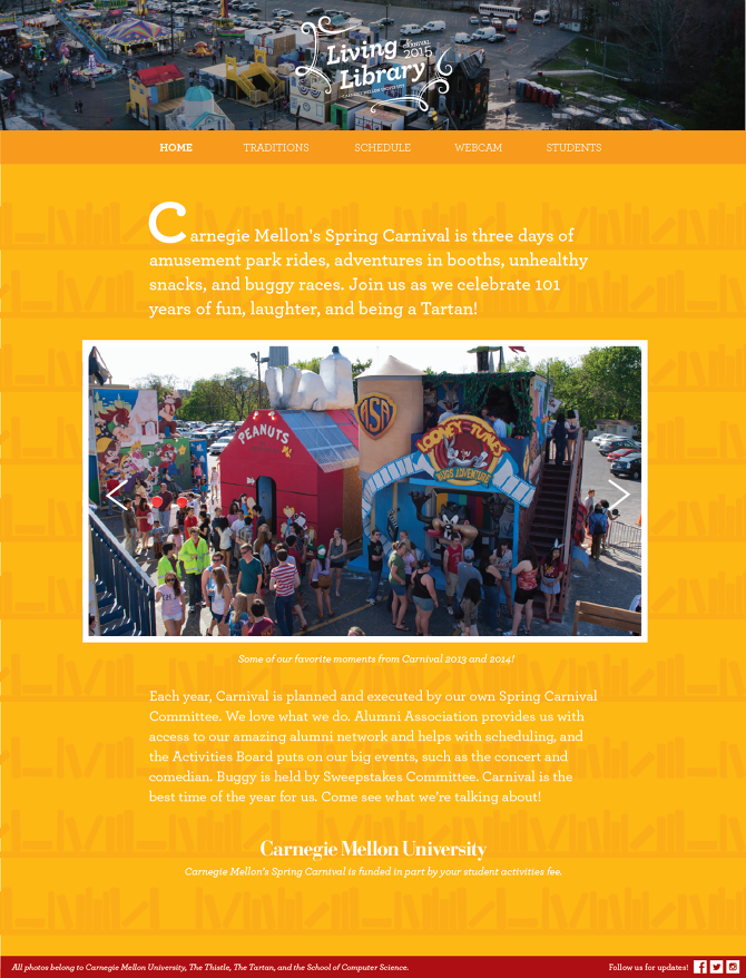 CMU Carnival: Living Library - Sam Ahmed