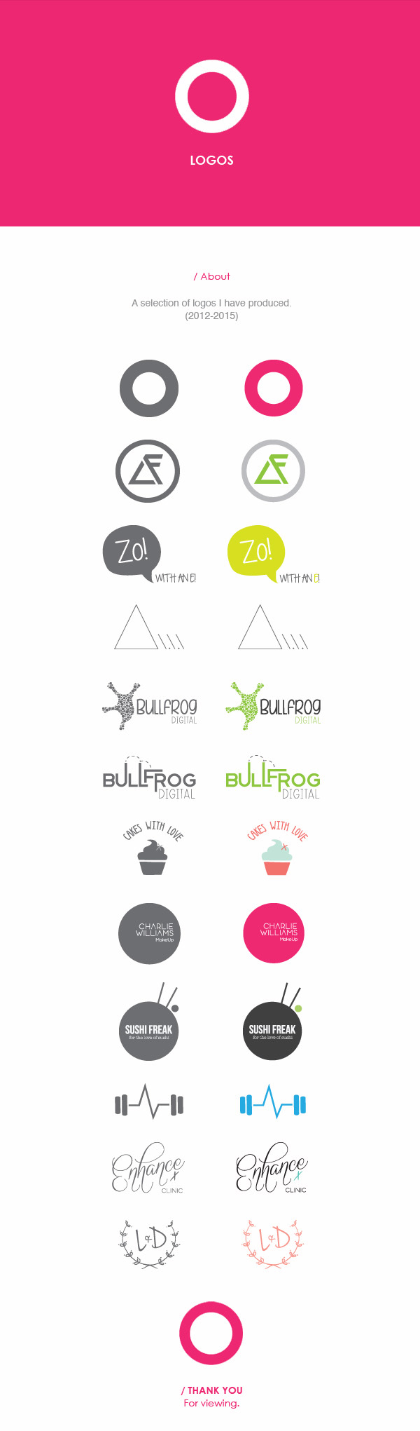 Logo Designs - Zoe Dyer