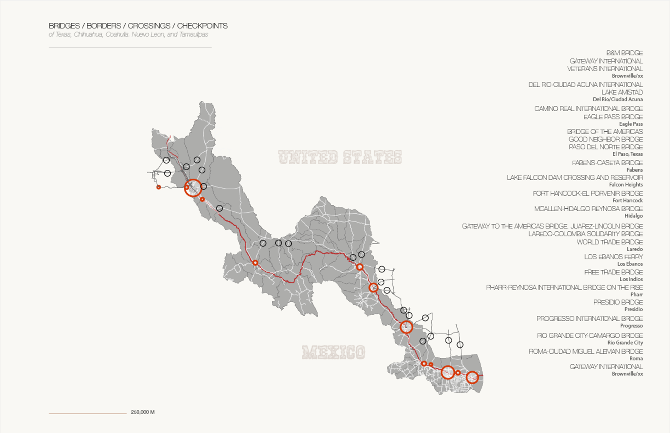 Crossings and Checkpoints - Mapping the Rio Grande
