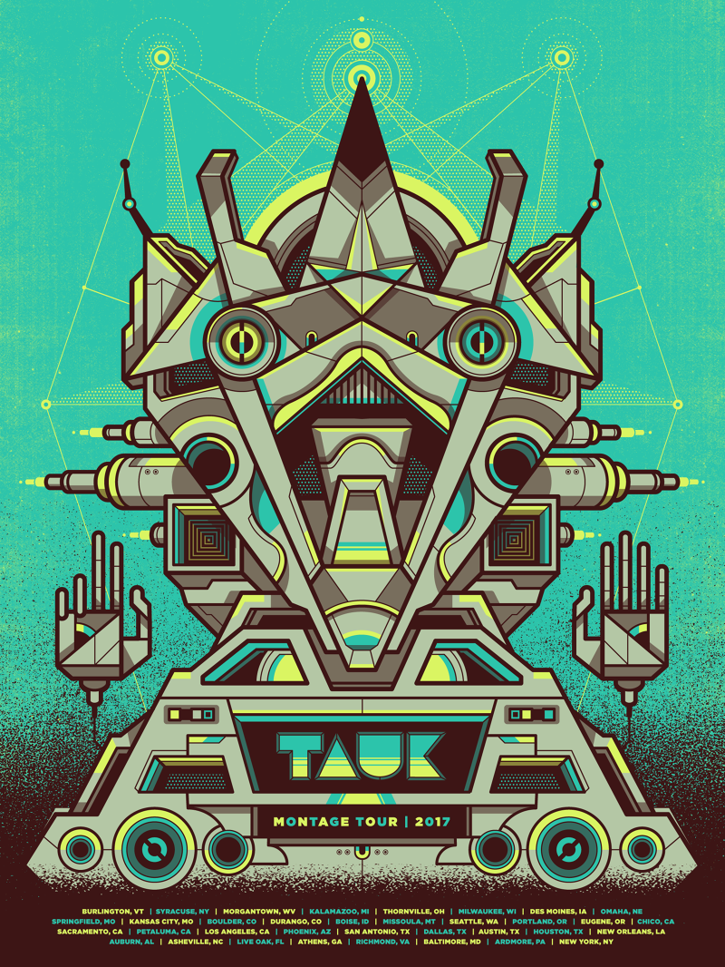 TAUK - Montage Tour 2017 - Graham Erwin | Illustration and Design