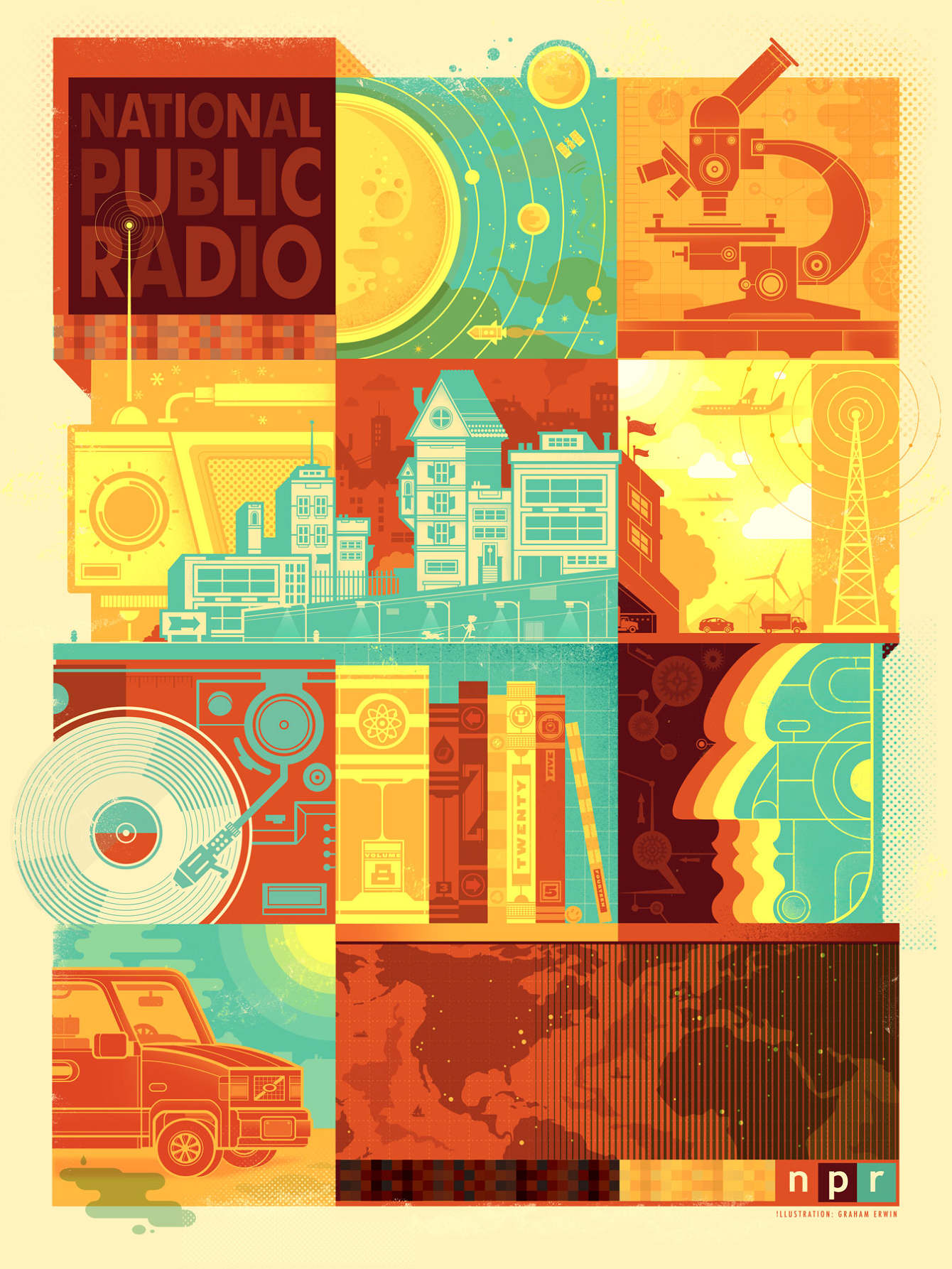 NPR 2014 Wall Calendar - Graham Erwin | Illustration and Design