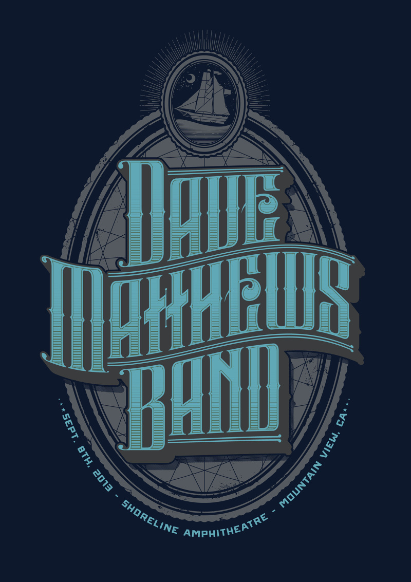 Dave Matthews Band T-shirts - Graham Erwin | Illustration and Design