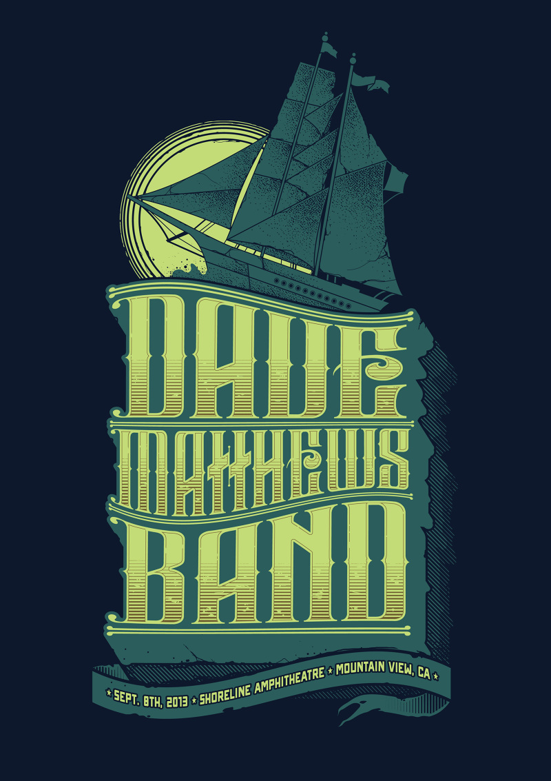 Dave Matthews Band T-shirts - Graham Erwin | Illustration and Design