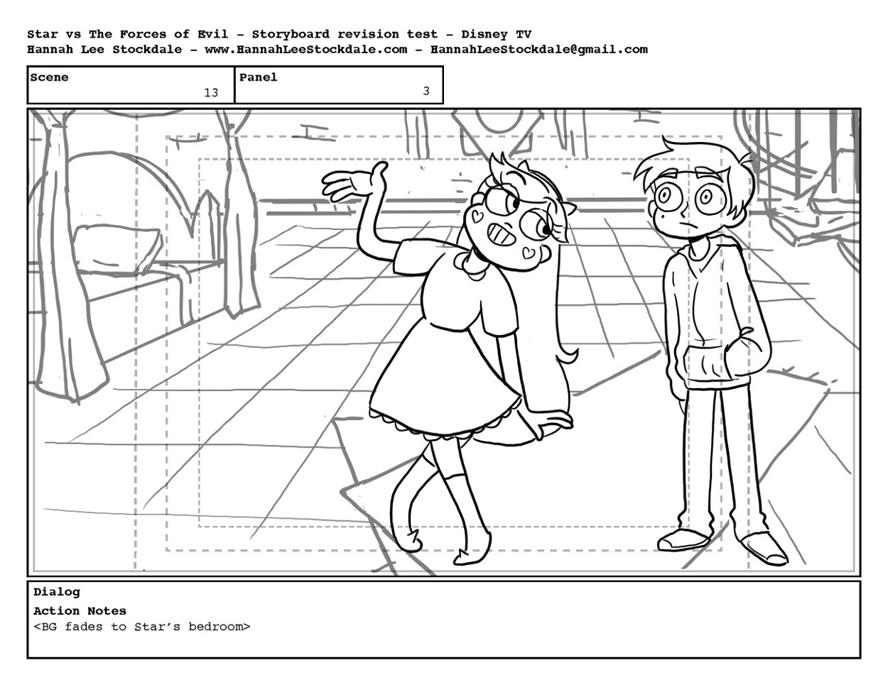 Star storyboard test - Hannah Lee Stockdale