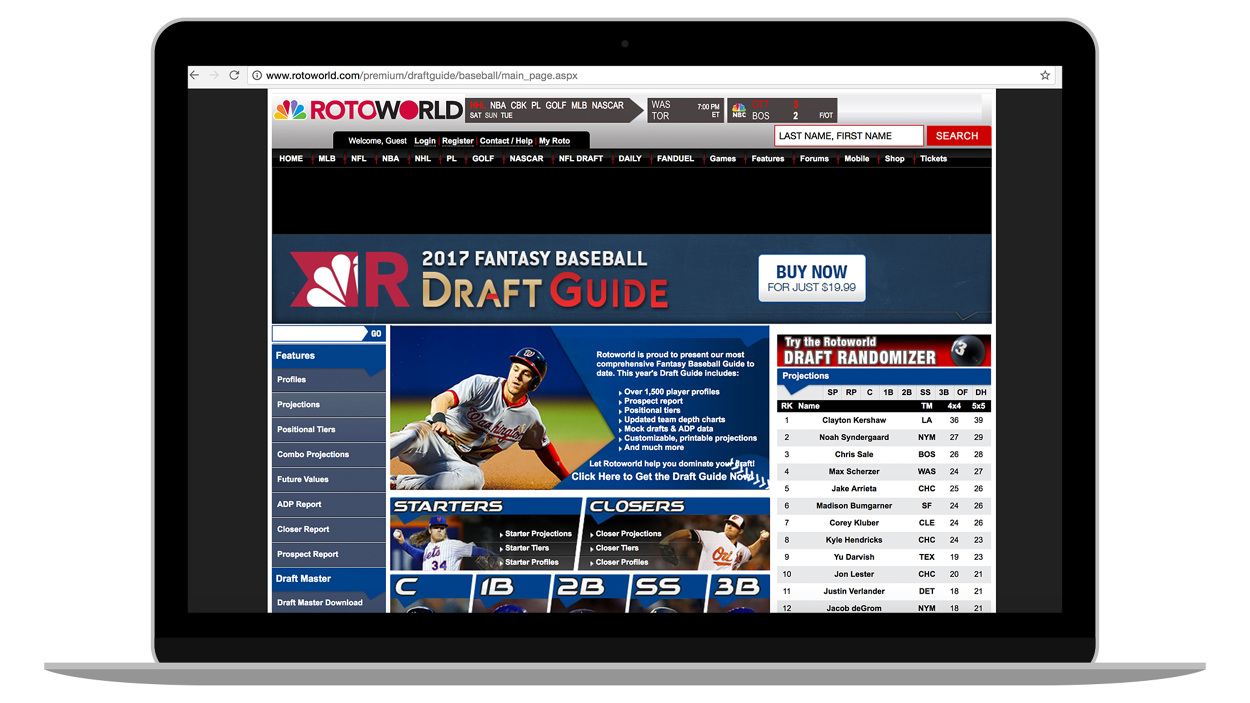 Rotoworld Identity Redesign - Bryn Baker Design