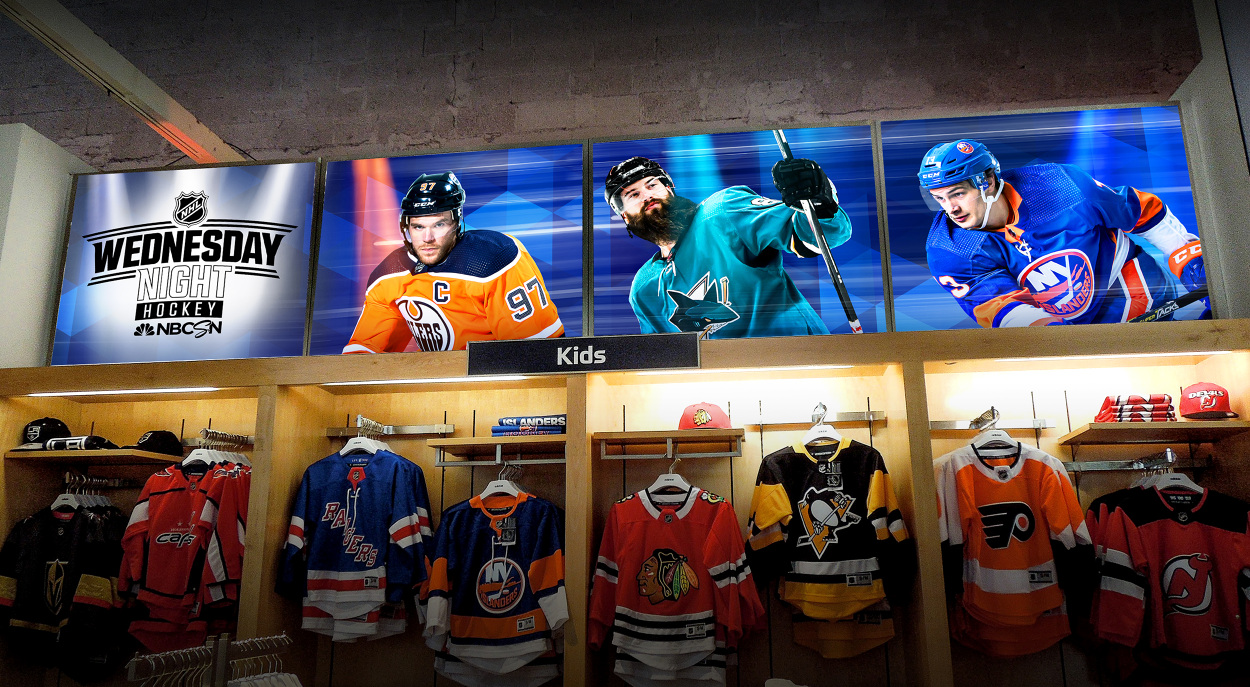 2019 Wednesday Night Hockey // NHL Store Environmental Graphics - Bryn ...