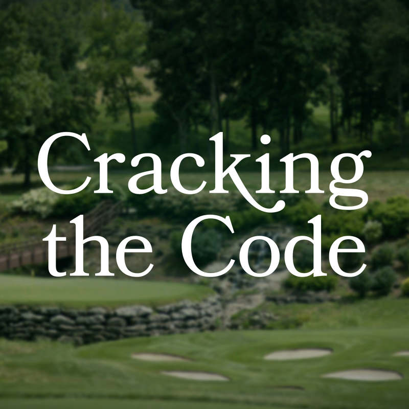 Golf // Cracking the Code Title Treatment - Bryn Baker Design