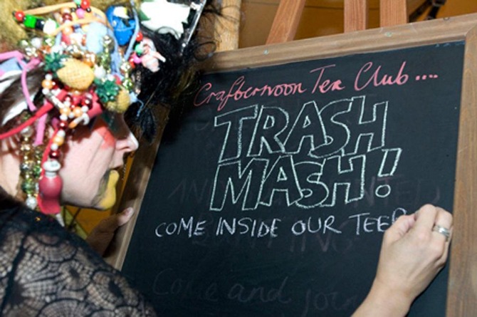 The Crafternoon Tea Club: TRASH MASH! for National Theatre - amy davidson