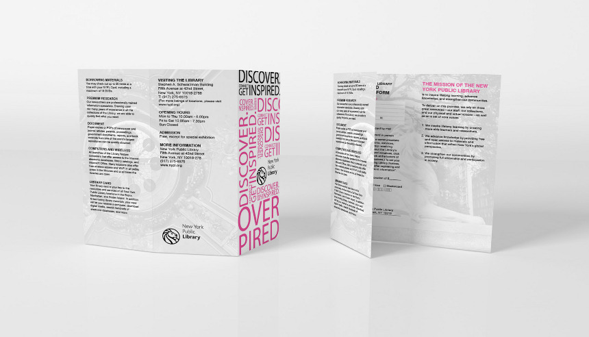 NEW YORK PUBLIC LIBRARY Brochure - Christina Mui Design