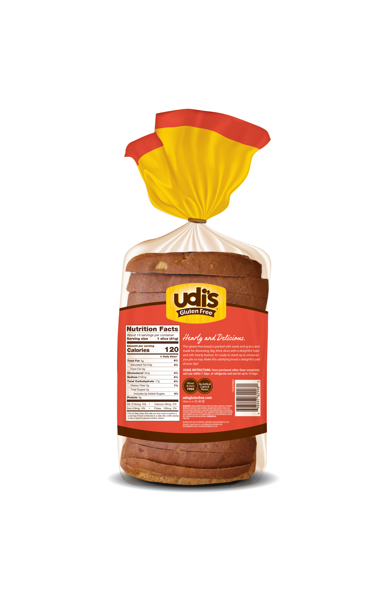 Udi's Seeded Bread - cupcakes and bacon