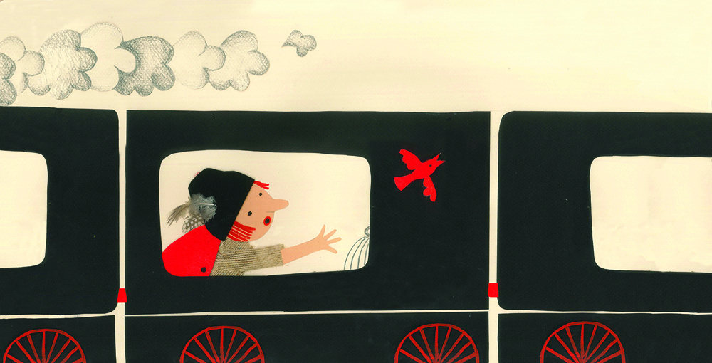 Train,boy,bird - Rashin