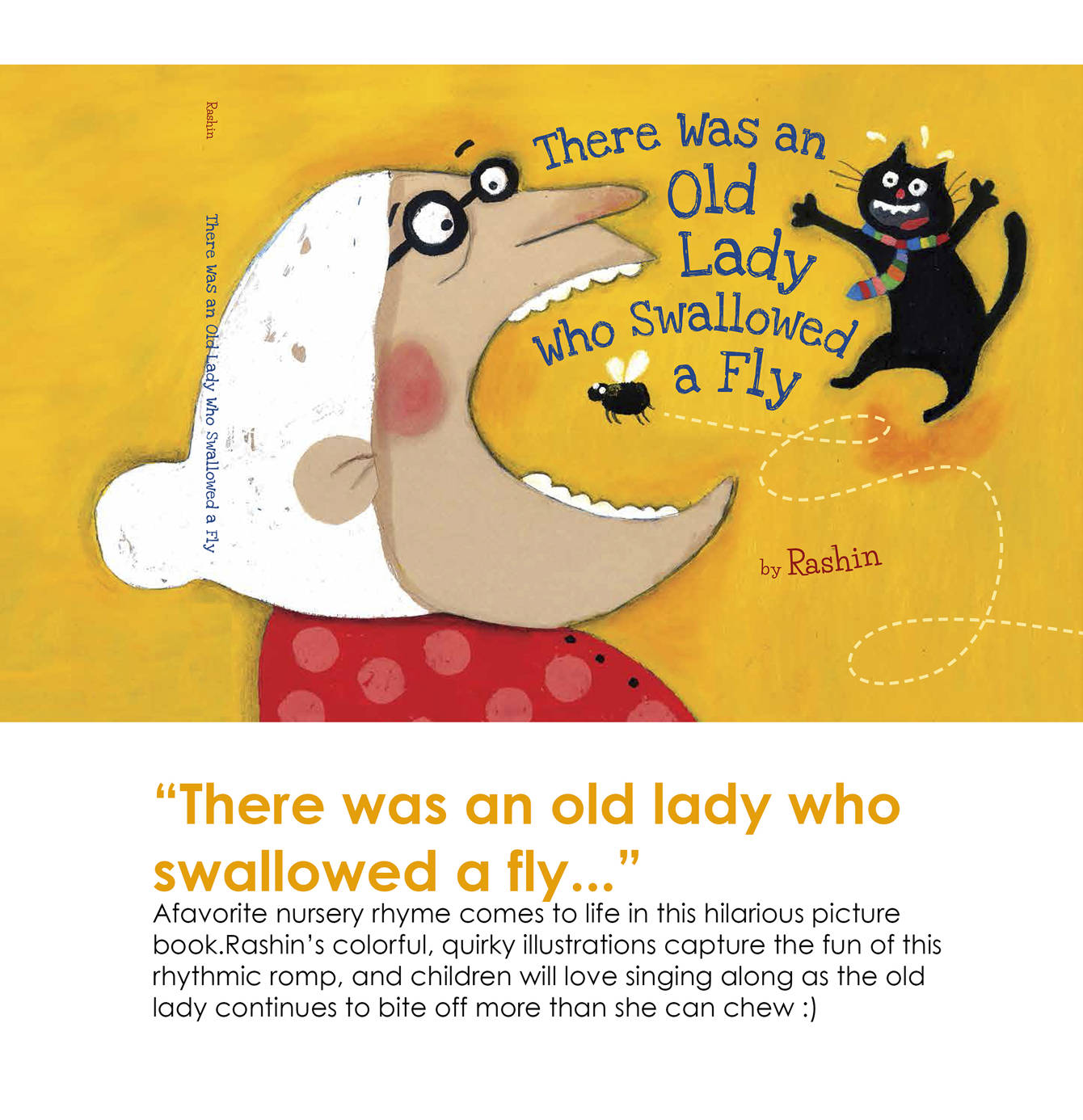 There Was An Old Lady Who Swallowed A Fly Rashin There Was An Old Lady Who Swallowed A Fly Rashin