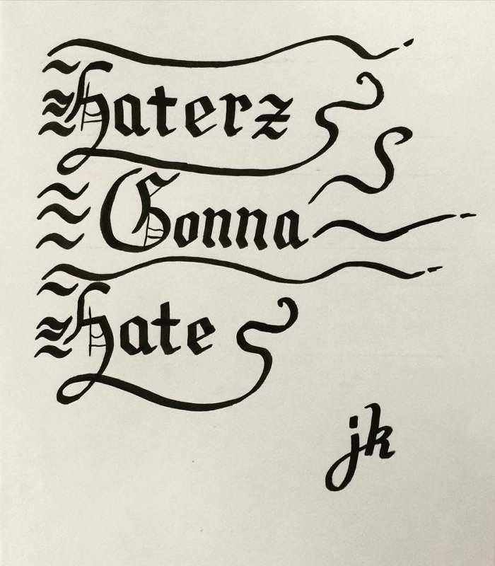 Colloquial Calligraphy. - Jamie Kyle