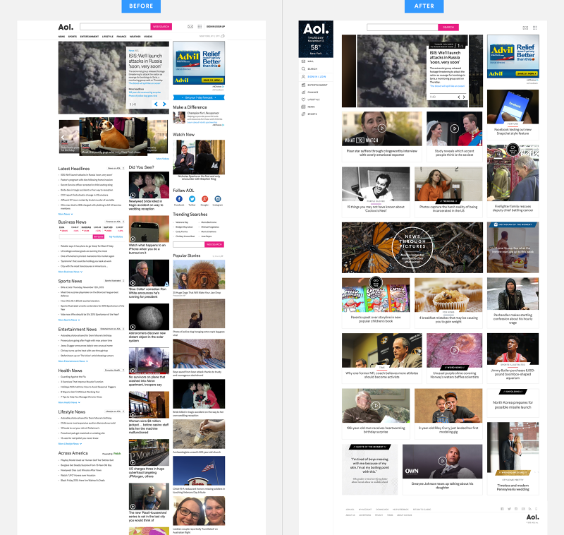 AOL.com Redesign! - Sooyeon Kim