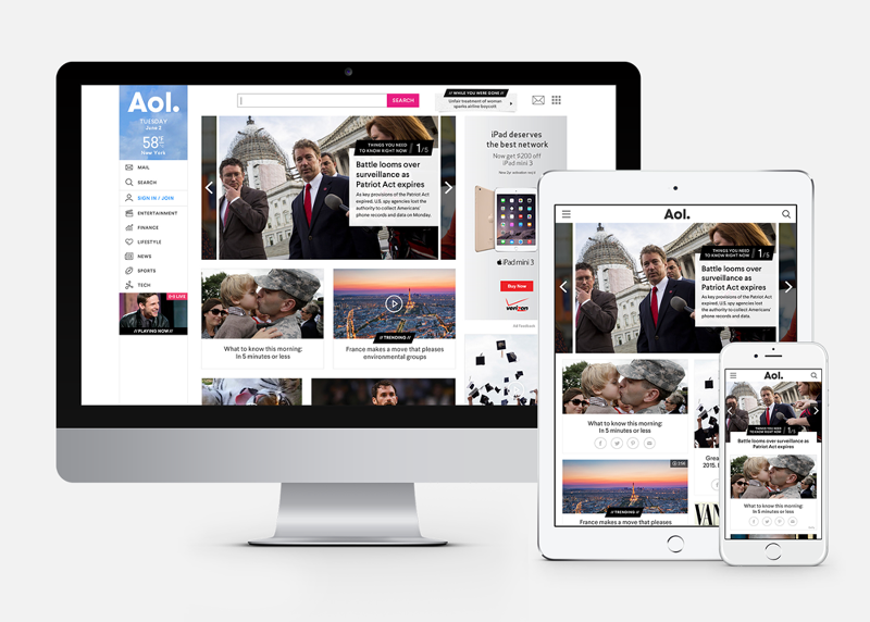 AOL.com Redesign! - Sooyeon Kim