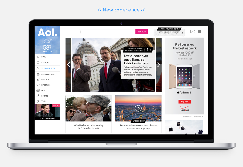 AOL.com Redesign! - Sooyeon Kim