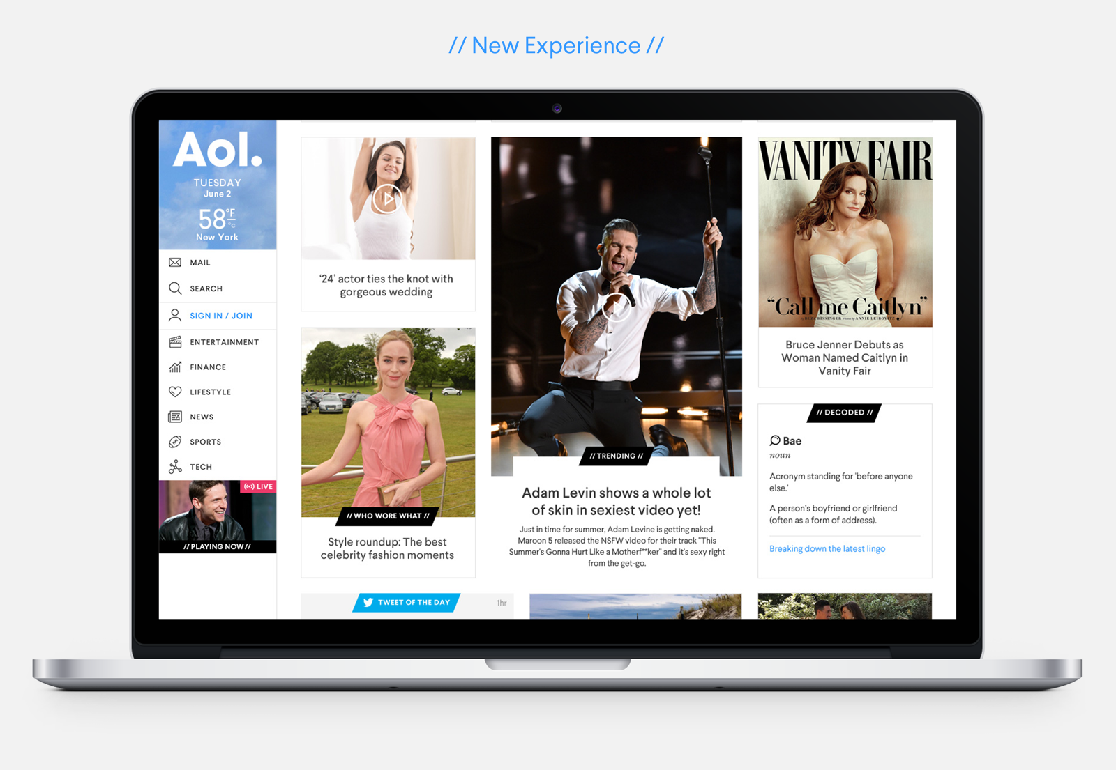 AOL.com Redesign! - Sooyeon Kim