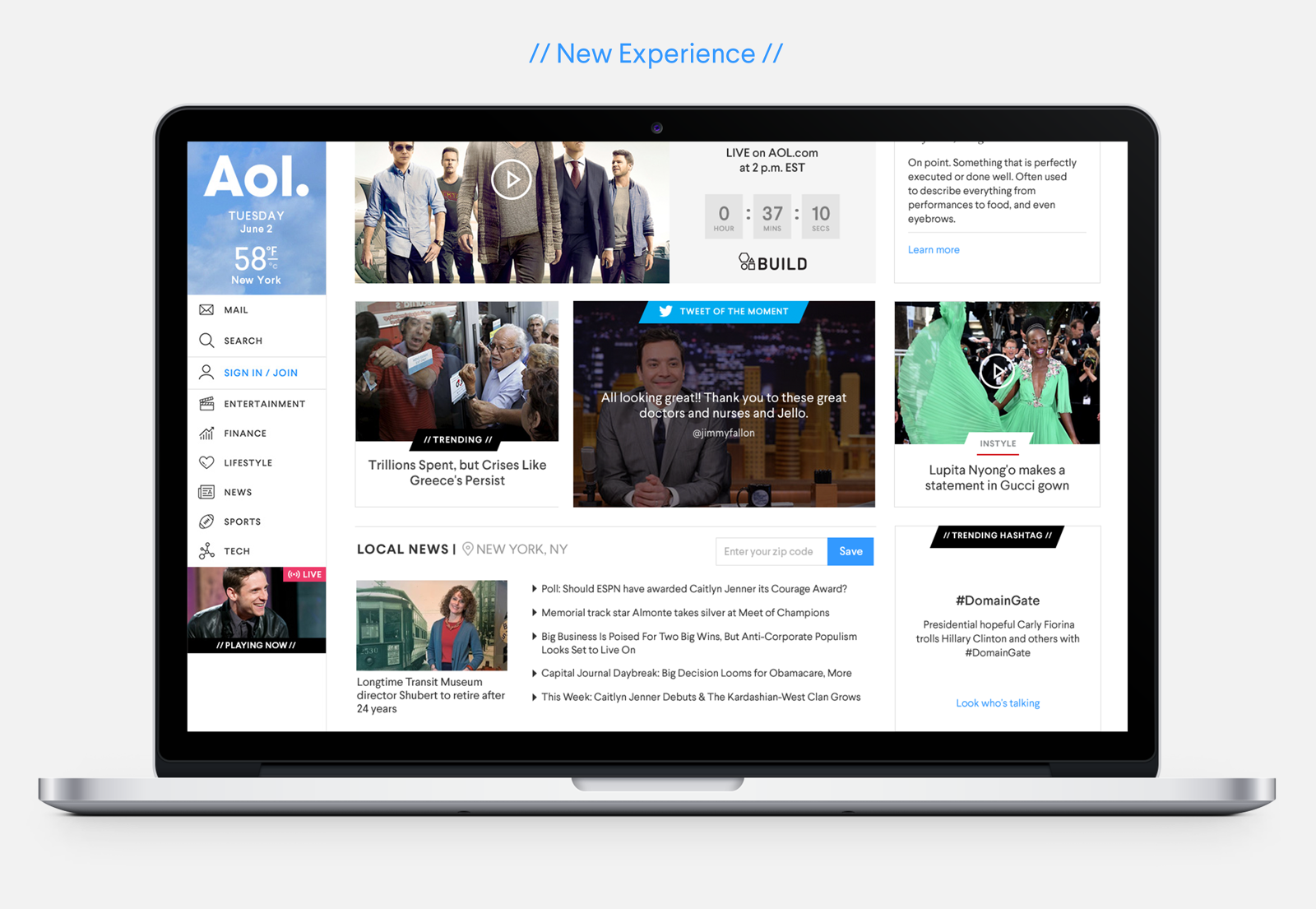 AOL.com Redesign! - Sooyeon Kim