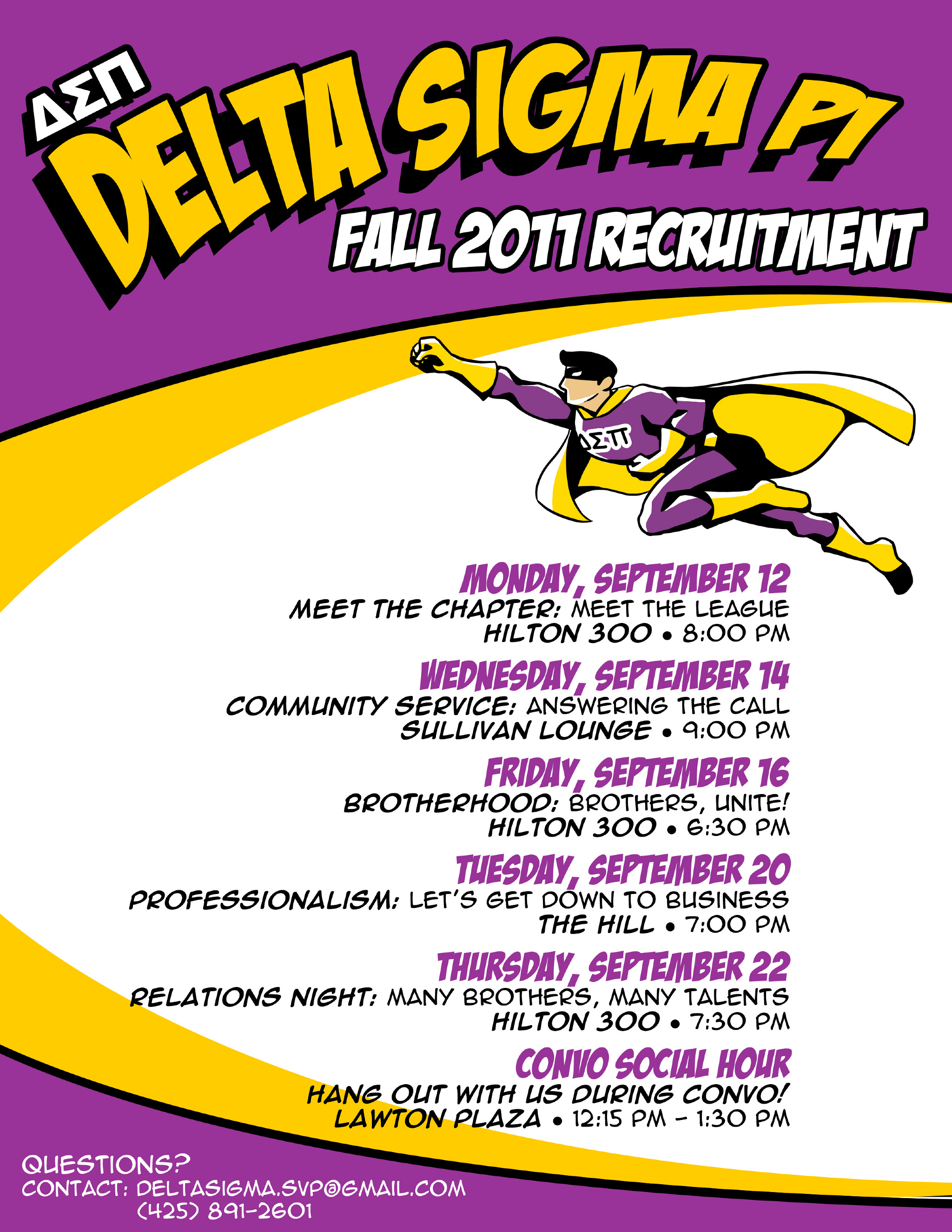 Delta Sigma Pi Flyers - the art of janelia